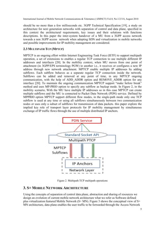 IMPROVEMENTS FOR DMM IN SDN AND VIRTUALIZATION-BASED MOBILE NETWORK ARCHITECTURE | PDF