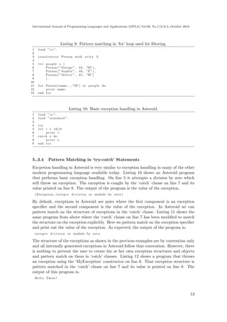 Pattern-Level Programming with Asteroid | PDF