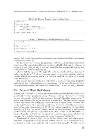Pattern-Level Programming with Asteroid | PDF