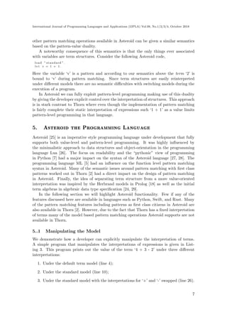Pattern-Level Programming with Asteroid | PDF