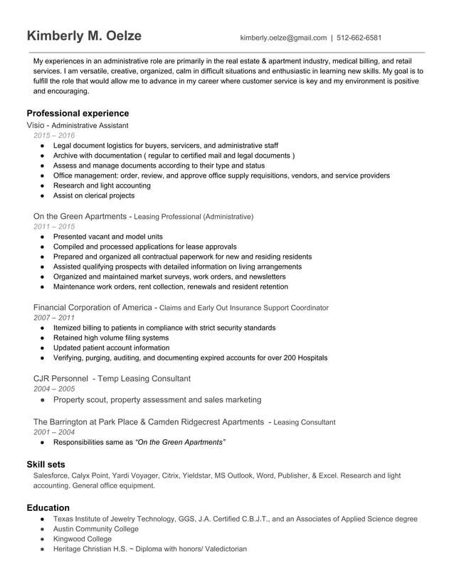 KimberlyOelze-resume_2016 (1) | PDF
