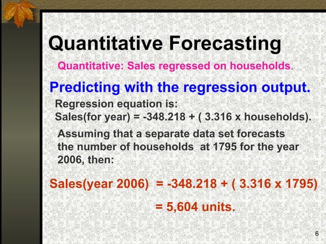 841 ch3 forecasting | PPT
