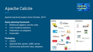 Data profiling in Apache Calcite | PPT