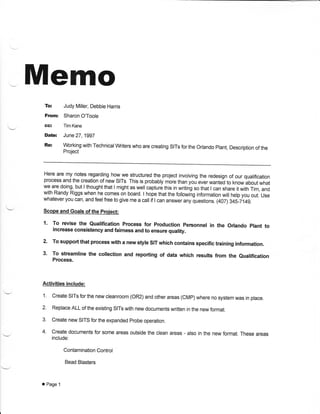 Memo | PDF