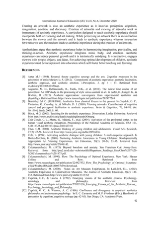 AESTHETIC INTELLIGENCE AND AESTHETIC EXPERIENCE IN CHILDREN | PDF