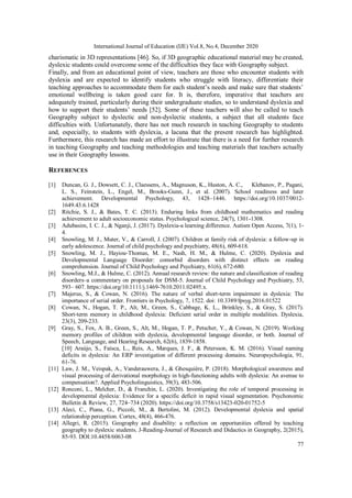 A LITERATURE REVIEW ON GEOGRAPHY TEACHERS’ KNOWLEDGE OF AND ATTITUDES ...
