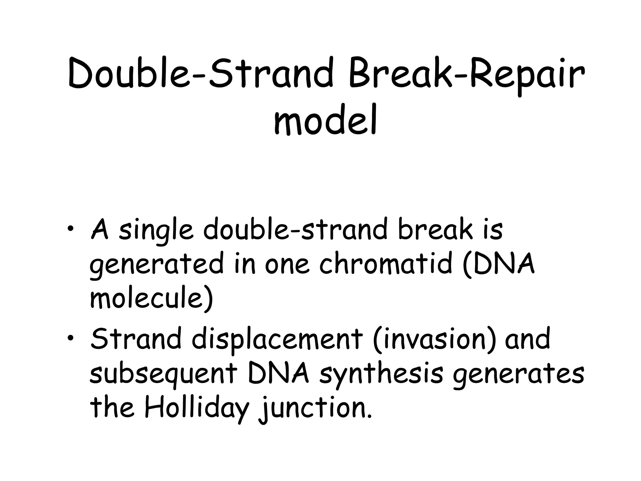 Models of recombination, Models of recombination | PPT