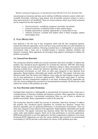 A COMPREHENSIVE STUDY ON OCCLUSION INVARIANT FACE RECOGNITION UNDER FACE MASK OCCLUSIONS | PDF