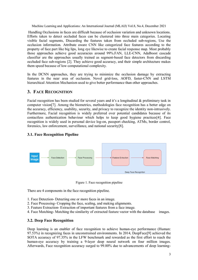 A COMPREHENSIVE STUDY ON OCCLUSION INVARIANT FACE RECOGNITION UNDER FACE MASK OCCLUSIONS | PDF