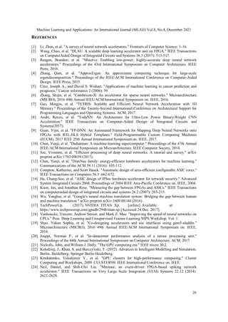 A SURVEY OF NEURAL NETWORK HARDWARE ACCELERATORS IN MACHINE LEARNING | PDF