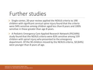 Pediatric c-spine injuries | PPTX