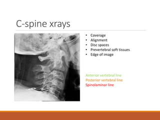 Pediatric c-spine injuries | PPTX