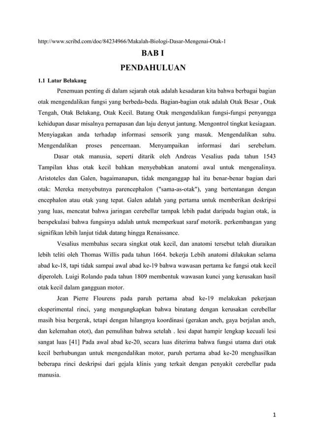 84234966 makalah-biologi-dasar-mengenai-otak-1 | DOCX