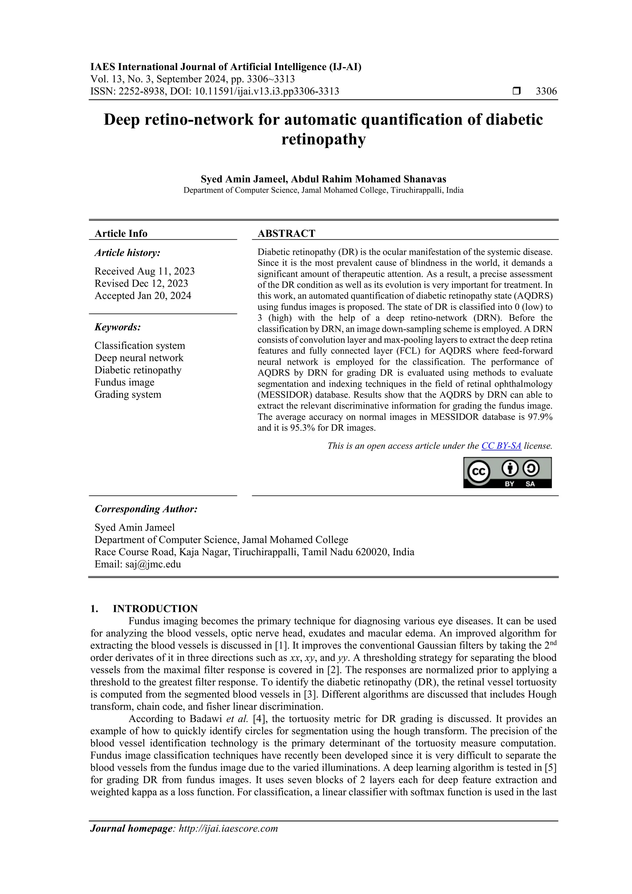 Deep retino-network for automatic quantification of diabetic ...