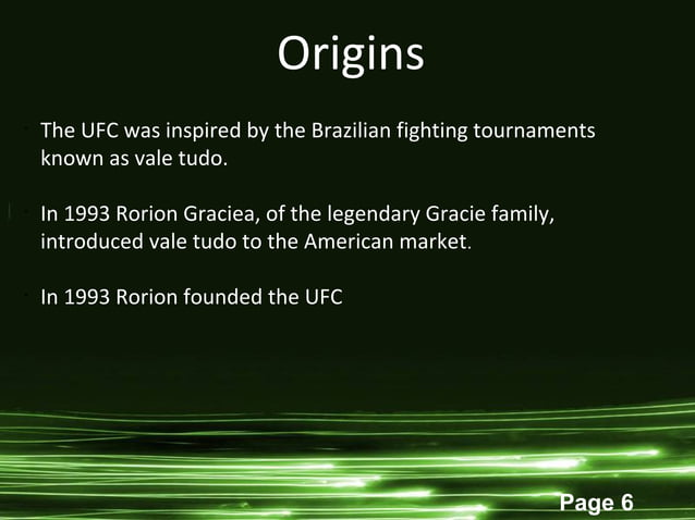 MMA Evolution | PPT