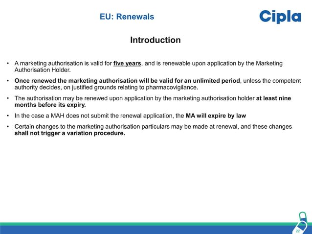 EU Variations & Renewals | PPTX | Pharmaceutical Drugs | Medical Health
