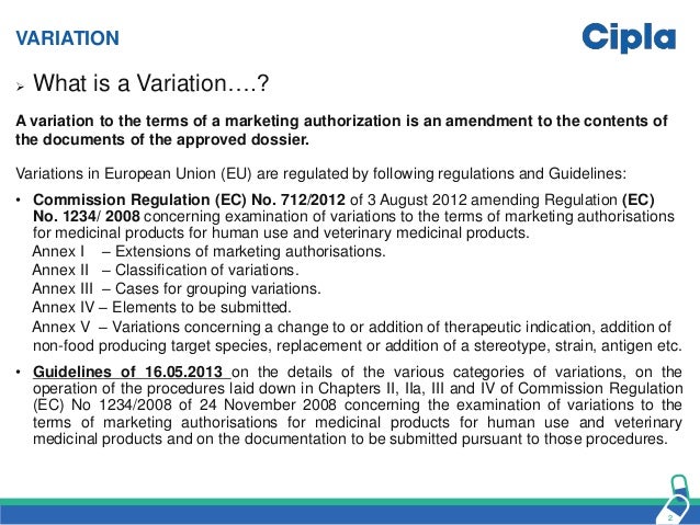 EU Variations & Renewals