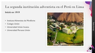 Historia de la Pedro Armijo Iglesia Adventista en el Perú | PDF