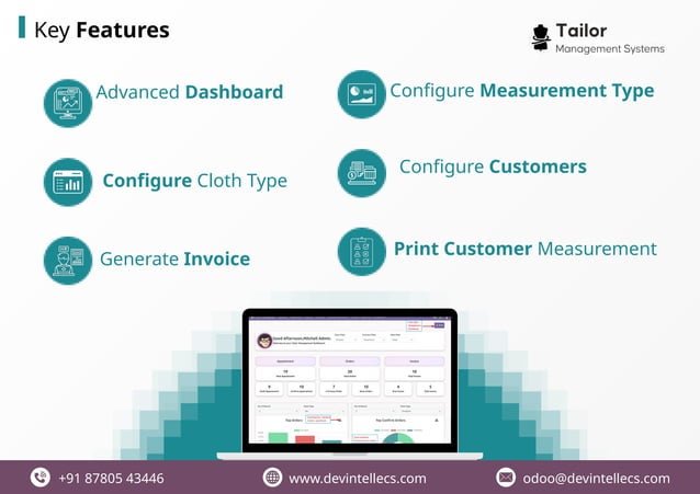 Comprehensive Tailor Management System in Odoo for Efficient Order | PPTX