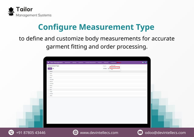 Comprehensive Tailor Management System in Odoo for Efficient Order | PPTX