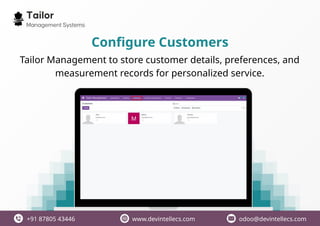 Comprehensive Tailor Management System in Odoo for Efficient Order | PPTX
