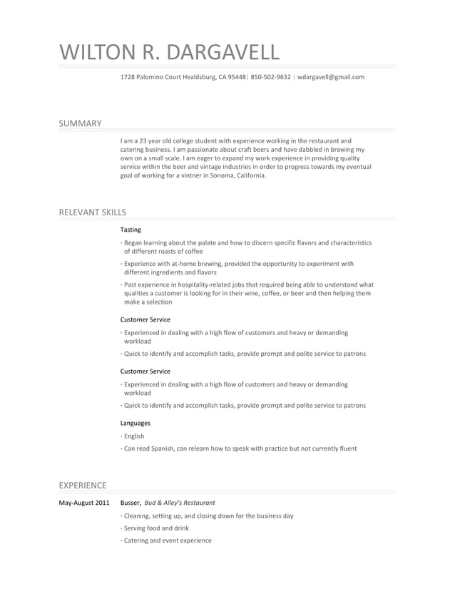 WillDargavellResume | PDF