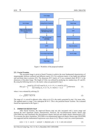 An image steganography using improved hyper-chaotic Henon map and fractal Tromino | PDF