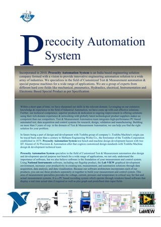 Precocity Automation Catalog | PDF