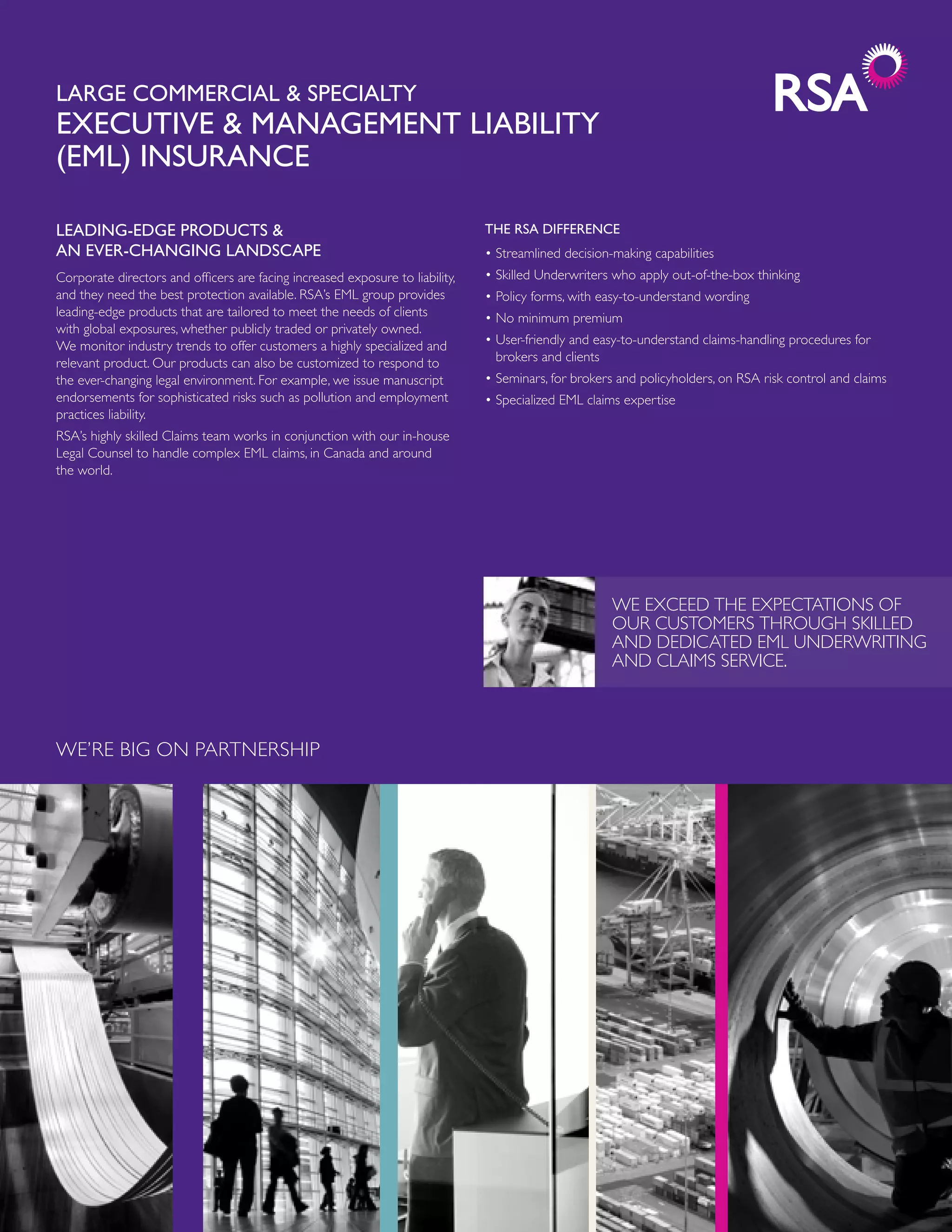 RSA Executive & Management Liability | PDF