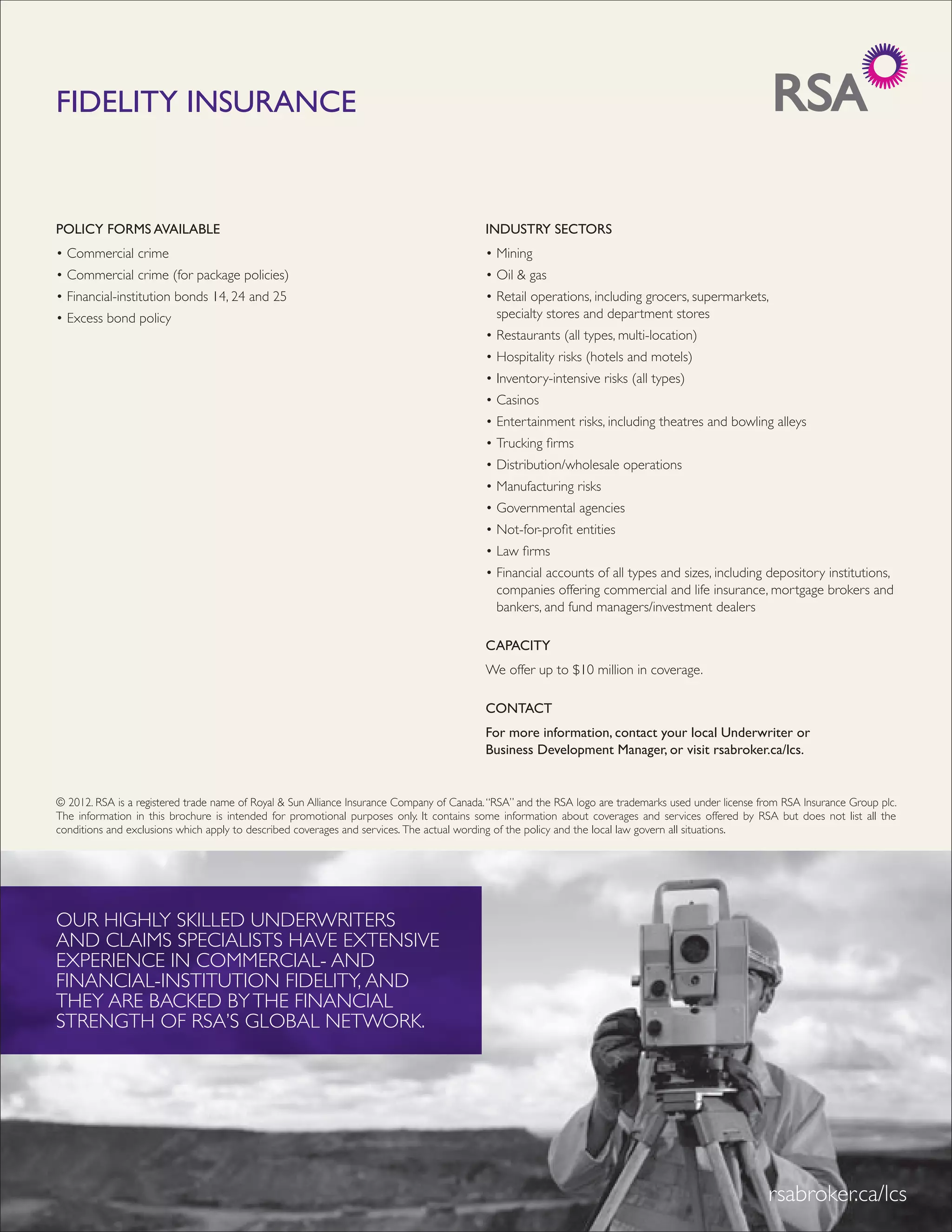 RSA Fidelity Insurance | PDF