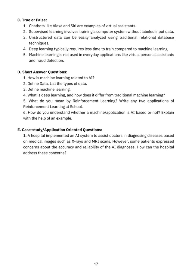 Ai Student Handbookxi For Class Xi Cbses Pdf