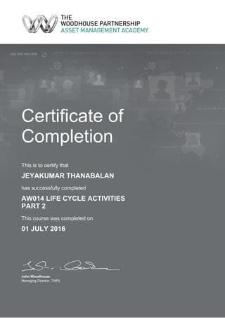 AW014_Life_cycle_activities_Part_2_certificate | PDF