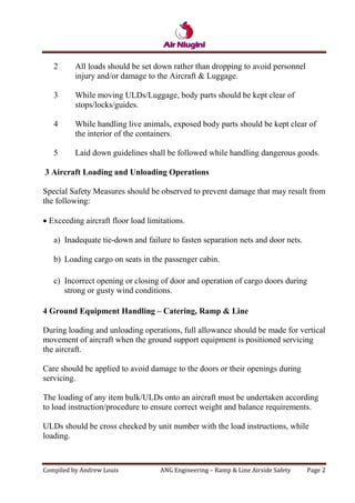 Procedure for Safe Ground Handling Practices - (Sample for Edition) | PDF