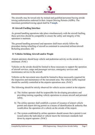 Procedure for Safe Ground Handling Practices - (Sample for Edition) | PDF