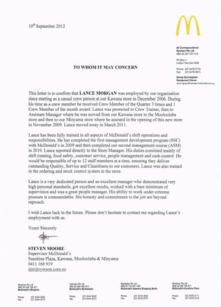 McDonalds Reference | PDF