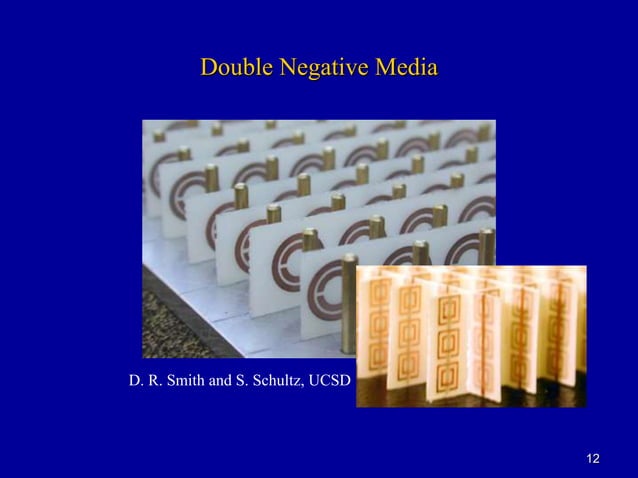 Metamaterial Devices and types of antenna | PPT | Physics | Science