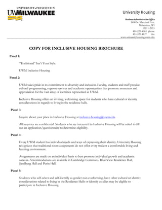 Inclusive Housing | PDF