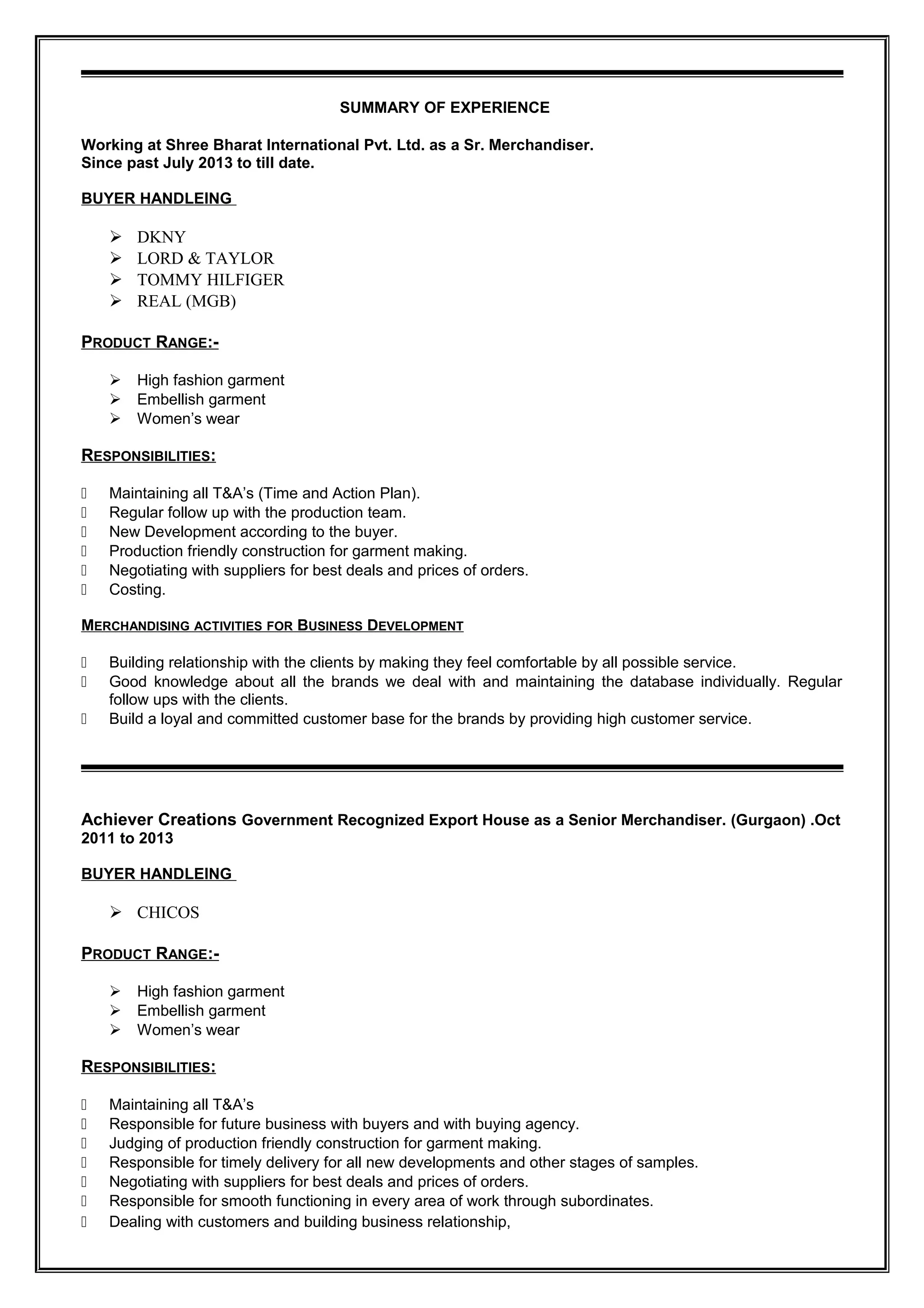 Resume of Lalit Tyagi | DOC