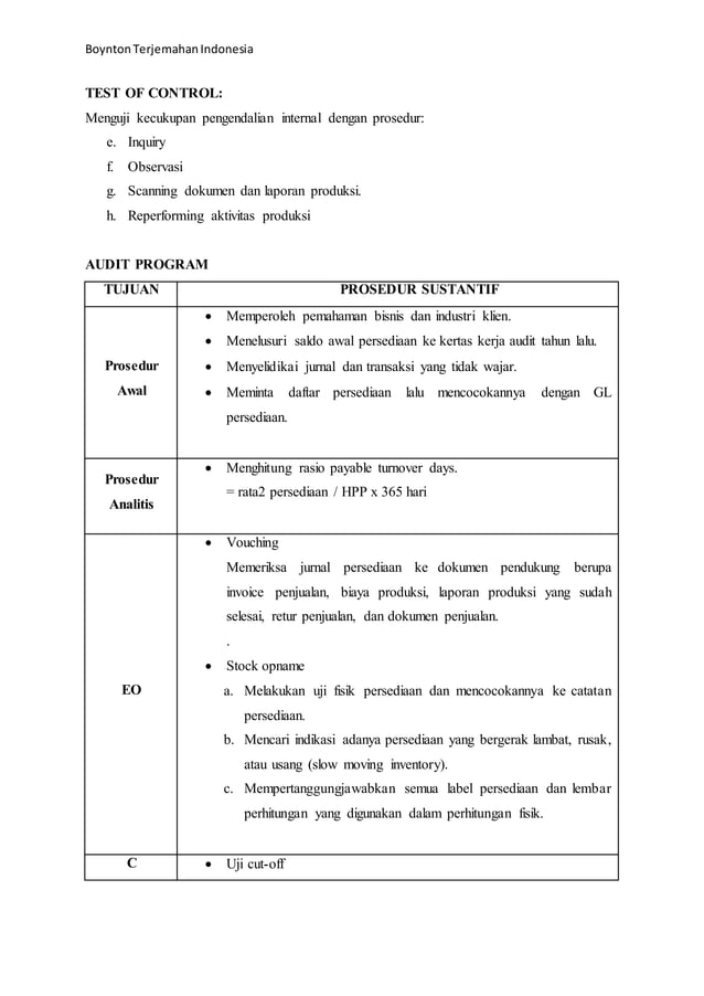 rangkuman audit 2 uts | PDF