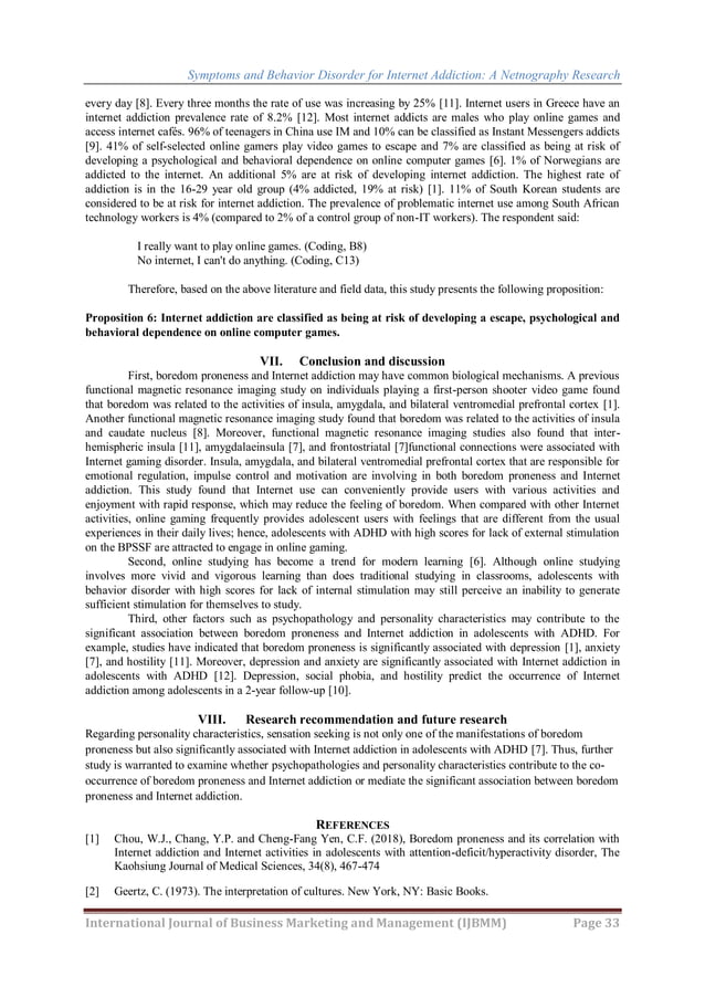 Symptoms and Behavior Disorder for Internet Addiction: A Netnography Research | PDF
