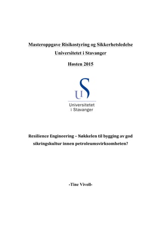 Masteroppgave Tine Vivoll | PDF