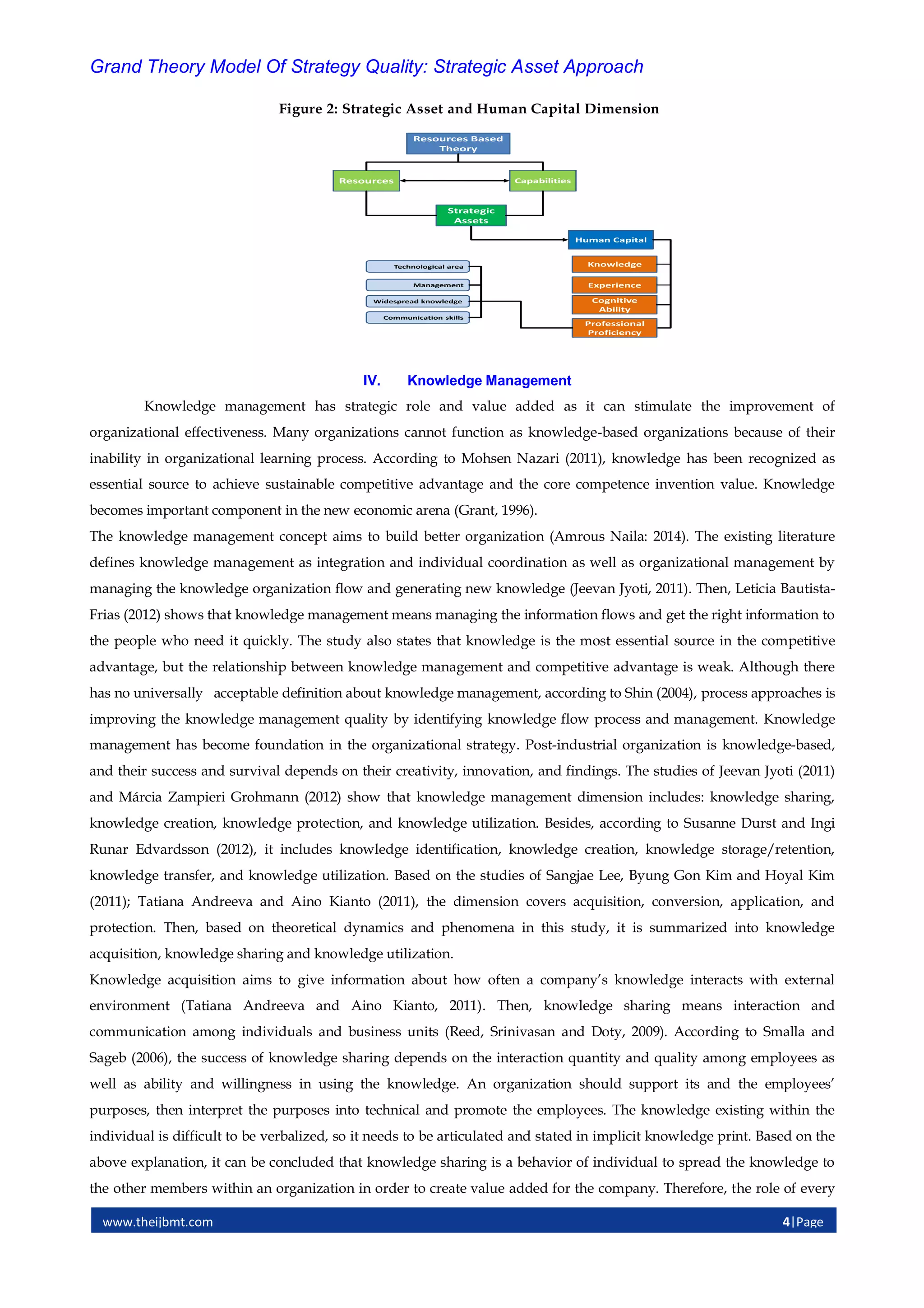 Grand Theory Model Of Strategy Quality: Strategic Asset Approach | PDF