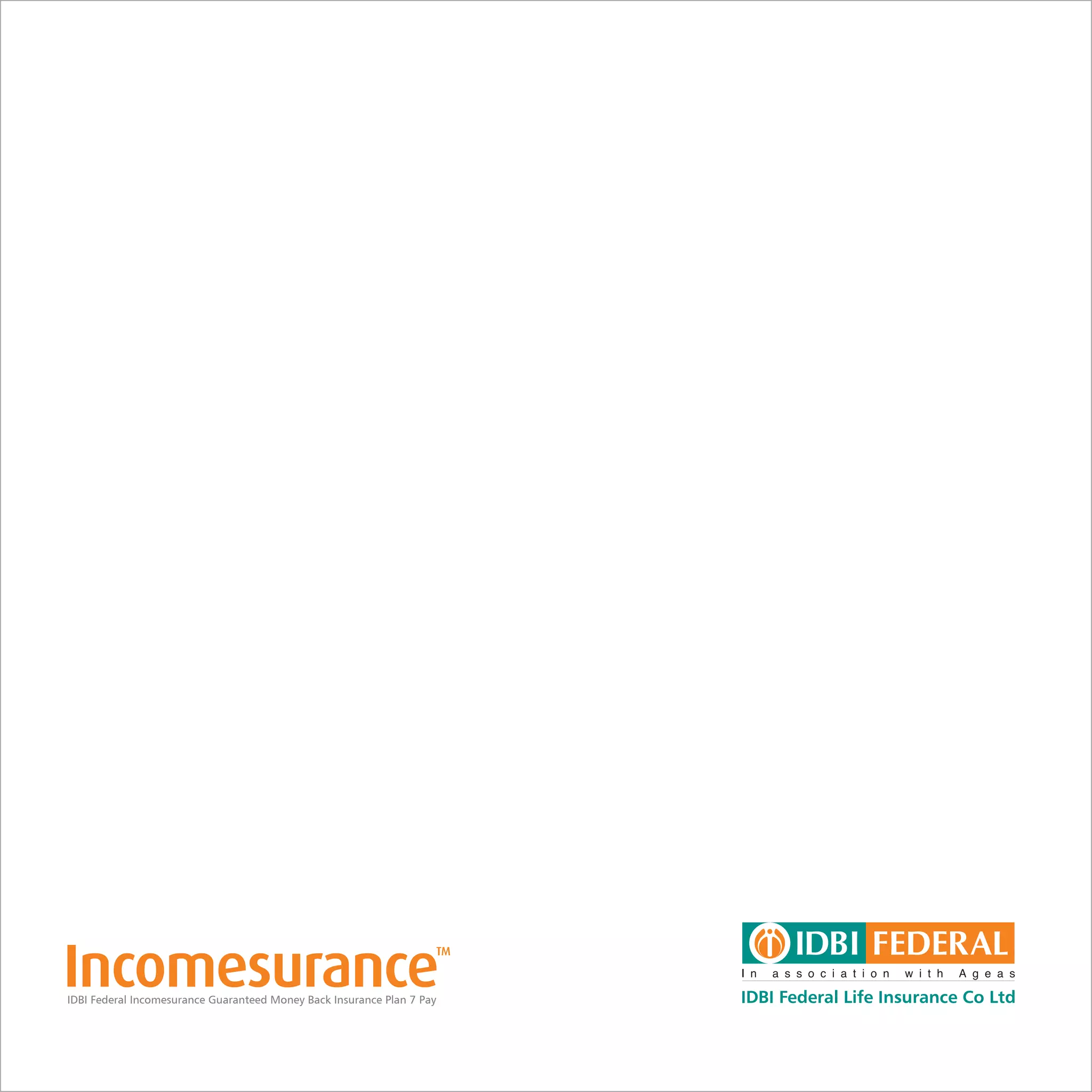 IDBI Federal Incomsurance 7 Pay Brochure | PDF