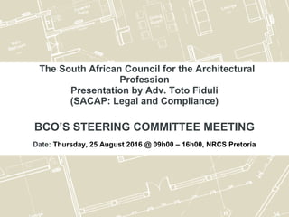 BCOSC_25 Aug 2016_Toto Fiduli | PPT