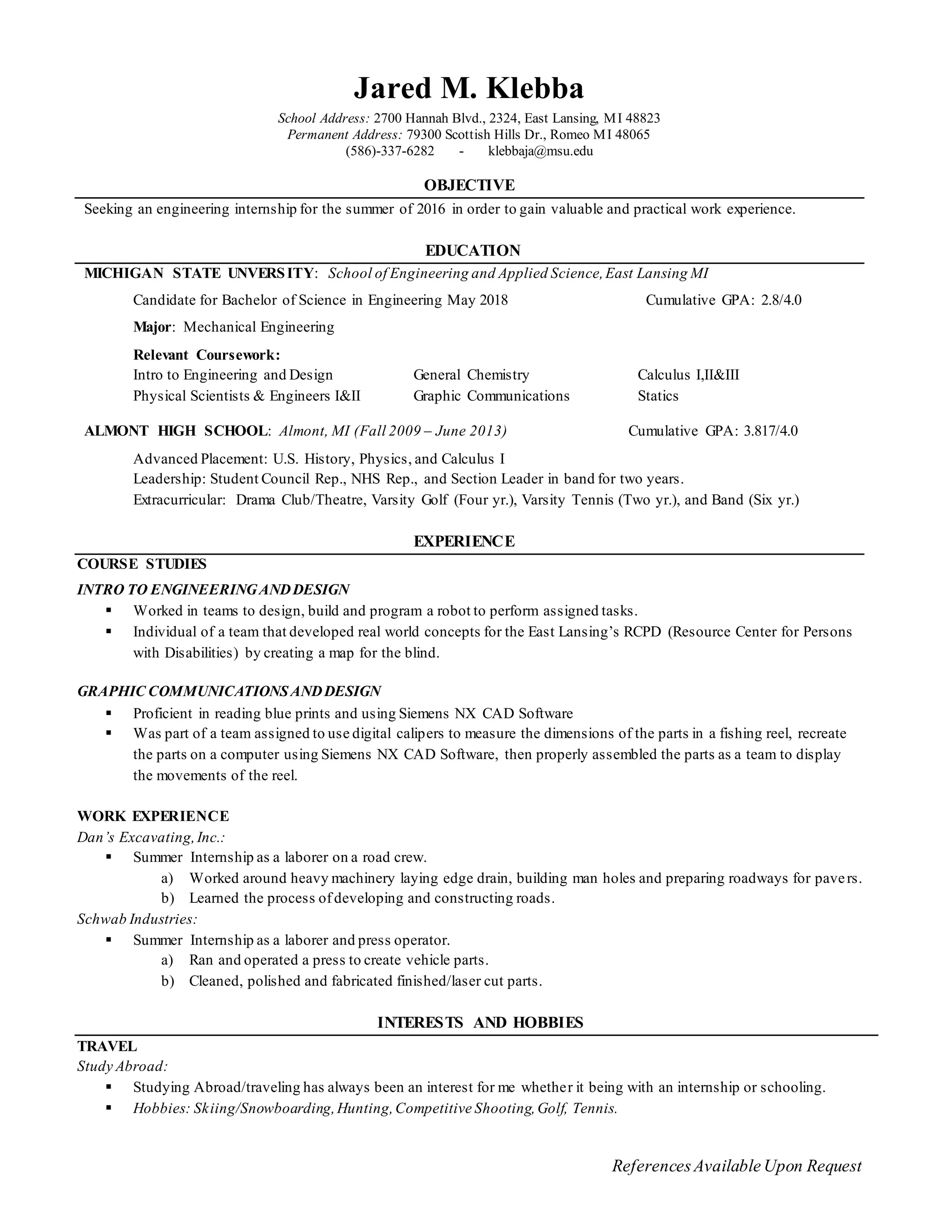 Resume(Jr.yr.) | DOCX