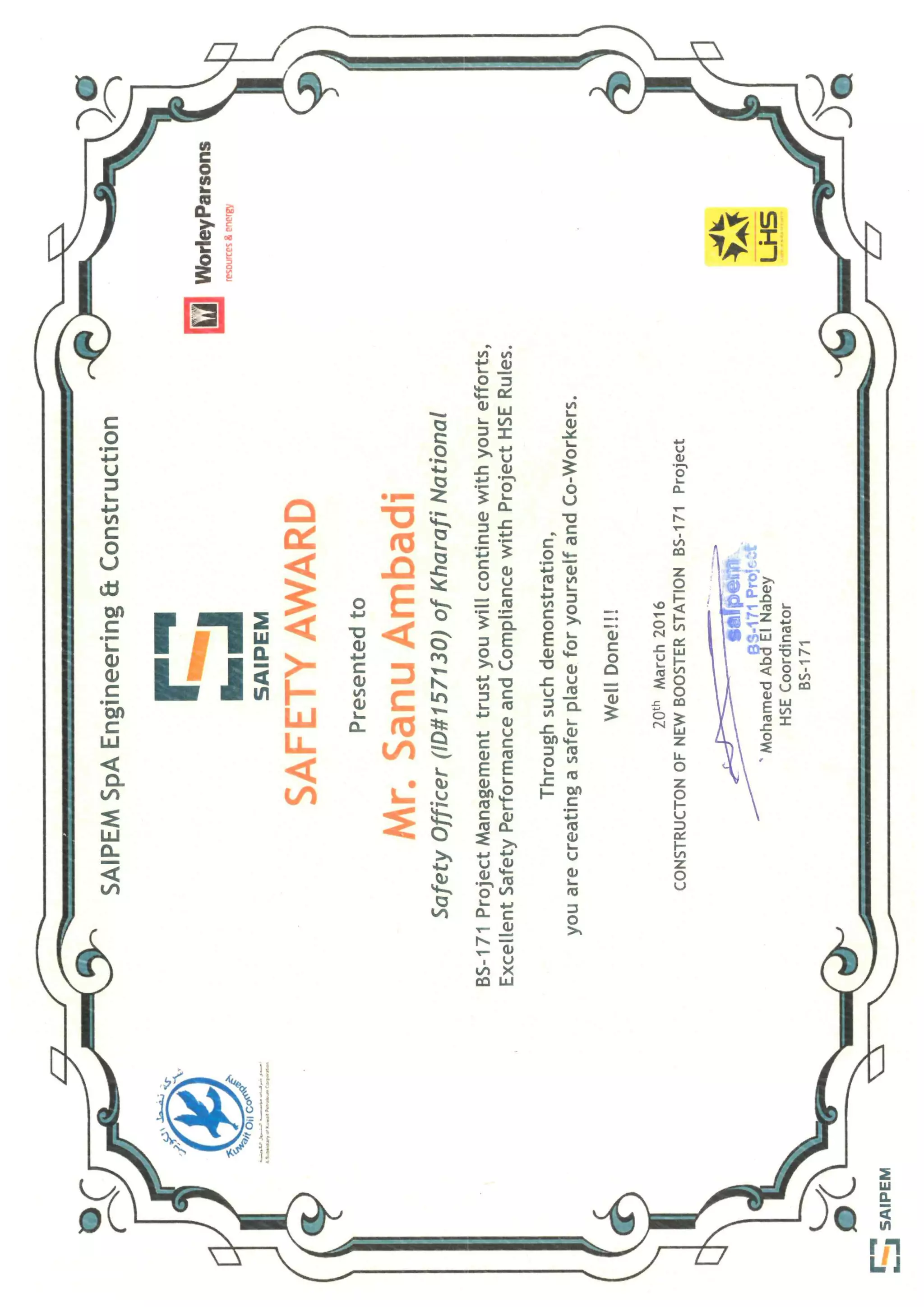 10-Saipem Award | PDF