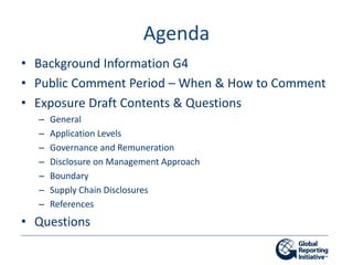 GRI G4 Draft Guidelines on Sustainability Reporting - for consultation ...