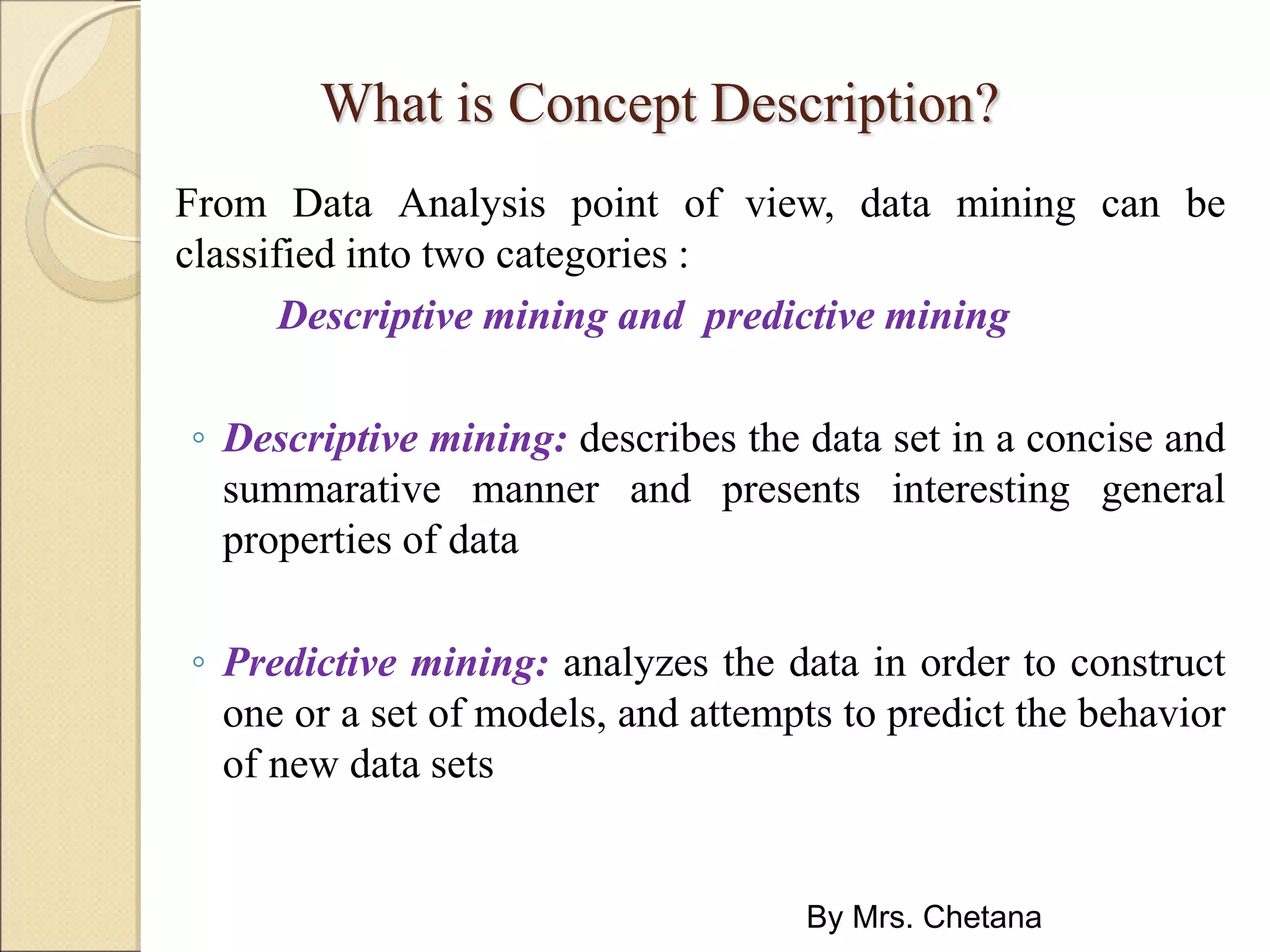 Characterization and Comparison | PPT