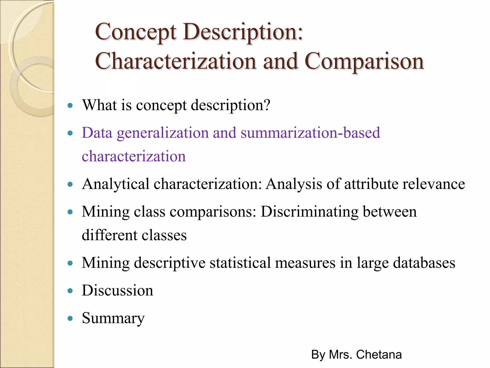 Characterization and Comparison | PPT