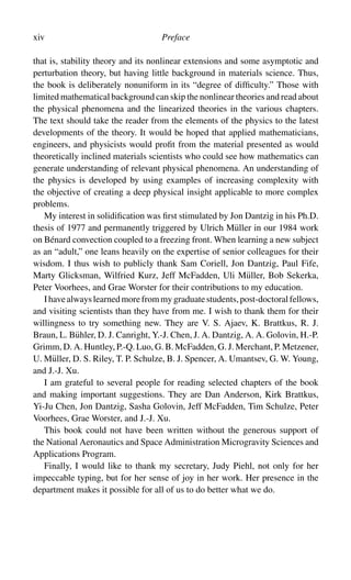 Theory Of Solidification 1st Stephen H Davis | PDF